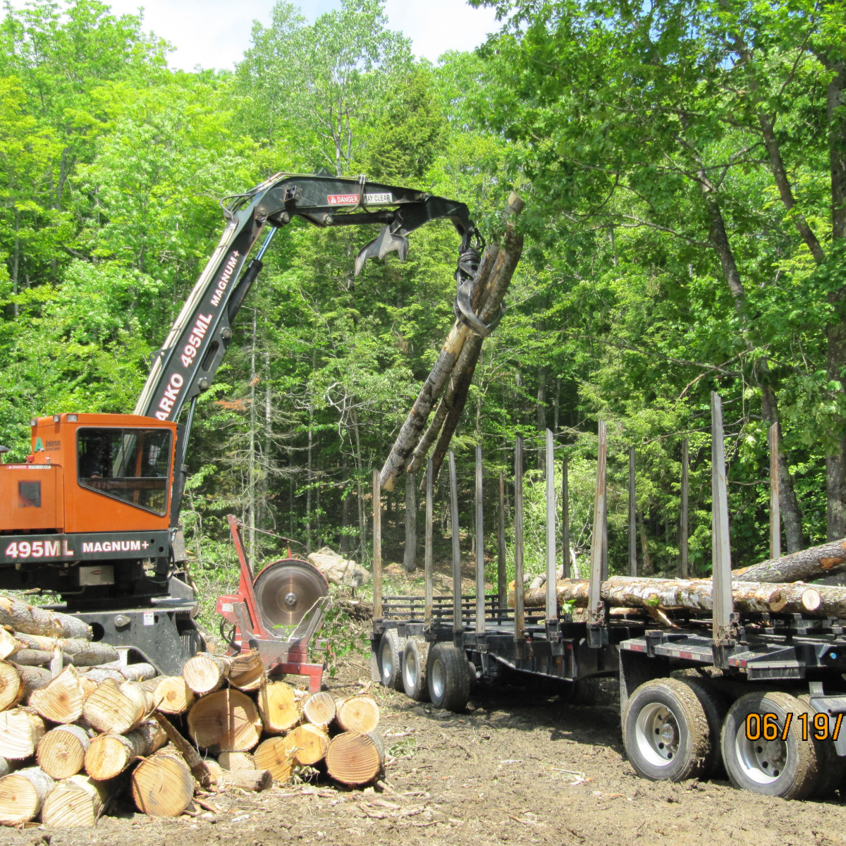 Slasher/Delimber/Crane | Gallery | Maine Logging, Timber Harvesting ...