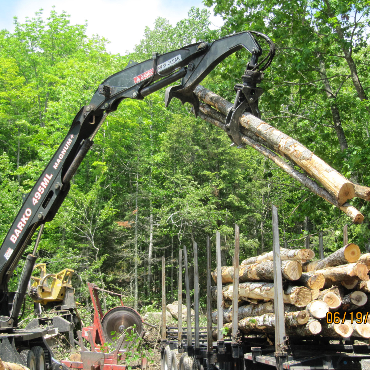 Slasher/Delimber/Crane | Gallery | Maine Logging, Timber Harvesting ...